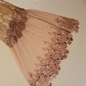 Adore | Tops | Adore Brown Boho Lace Blouse | Poshmark